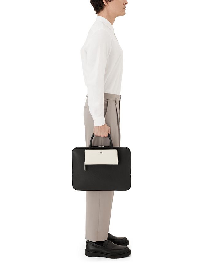 Montblanc Sartorial Leather Briefcase Document Case - Macy's