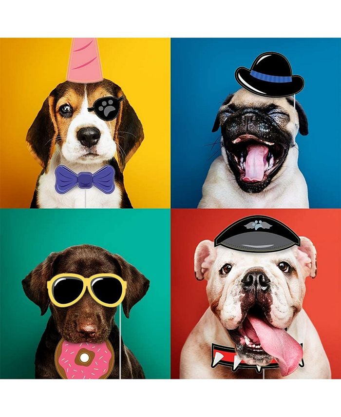Blue Panda Dog Photo Booth Props for Pet Party Supplies 30 Pieces - Macy's