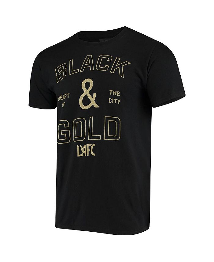 Fanatics Men's Black LAFC Hometown Collection Black and Gold Logo T ...