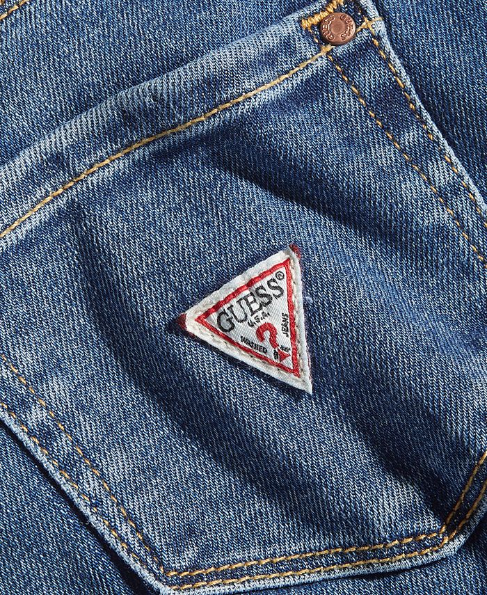 GUESS Big Girls Denim 5 Pocket Straight Jeans - Macy's