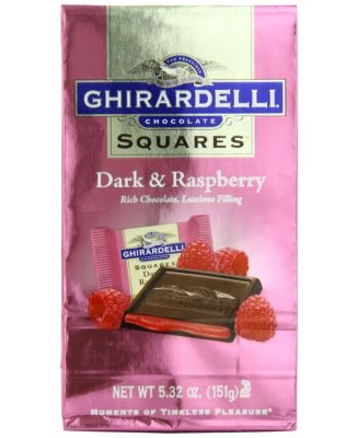 Ghirardelli Chocolate Squares, Dark & Raspberry Filled, 5.32-Ounce ...