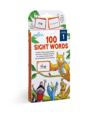 Eeboo 100 Sight Words Level 1 Educational Flash Cards 102 Piece Set ...