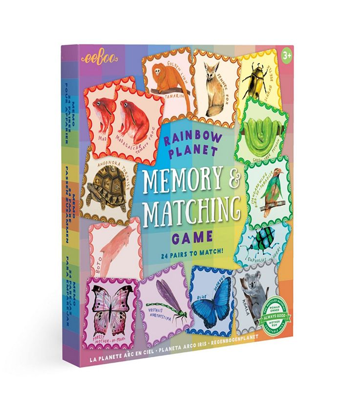 Eeboo Rainbow Planet Memory and Matching Game - Macy's