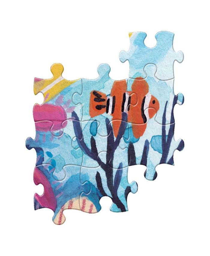 Eeboo Piece and Love Coral Reef 1000 Piece Square Adult Jigsaw Puzzle ...