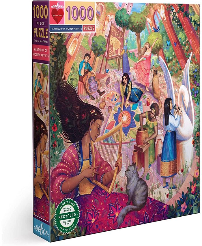 Eeboo Piece and Love Pantheon of Women Artists Adult 1000 Piece Square ...