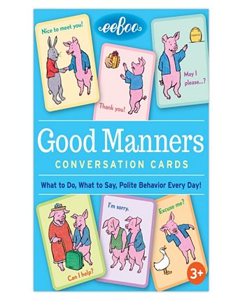 Eeboo Good Manners Conversation Flash Cards - Macy's