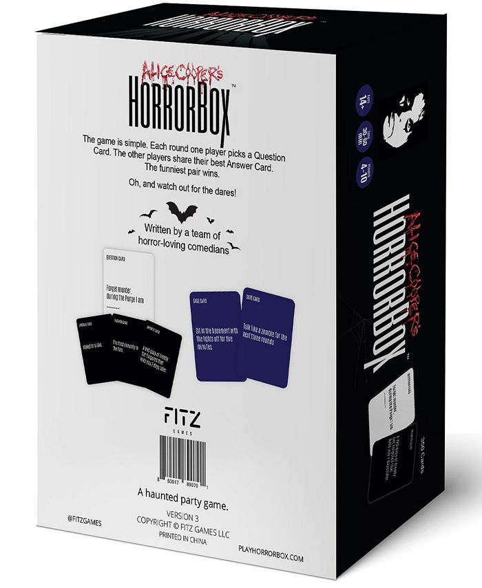 HorrorBox Fitz Alice Cooper's a Haunted Party Night 350 Scary Cards ...
