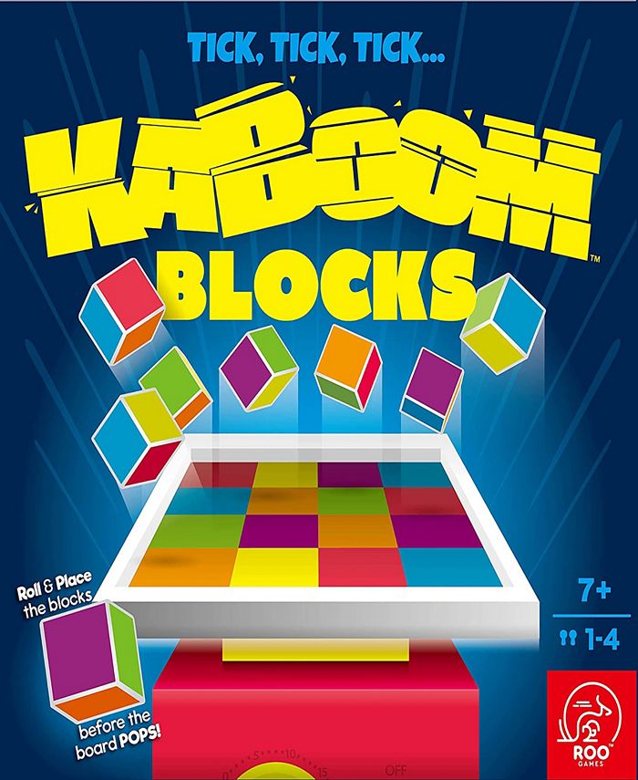 Roo Games Kaboom Blocks Fast-paced Matching Building Game 38 Piece Set ...