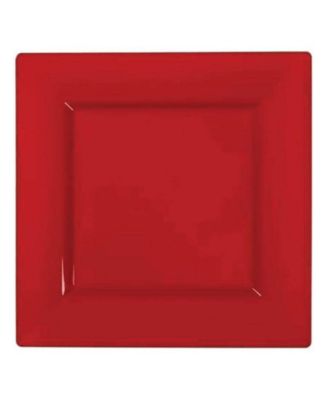 6.5" Red Square Plastic Salad Plates (120 Plates) - Macy's