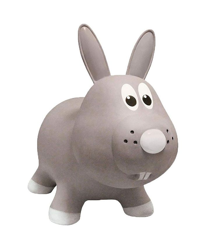 Farm Hoppers Inflatable Bouncing Grey Rabbit - Macy's