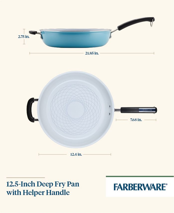 Farberware Eco Advantage Ceramic Nonstick 12.5-Inch Deep Frying Pan ...