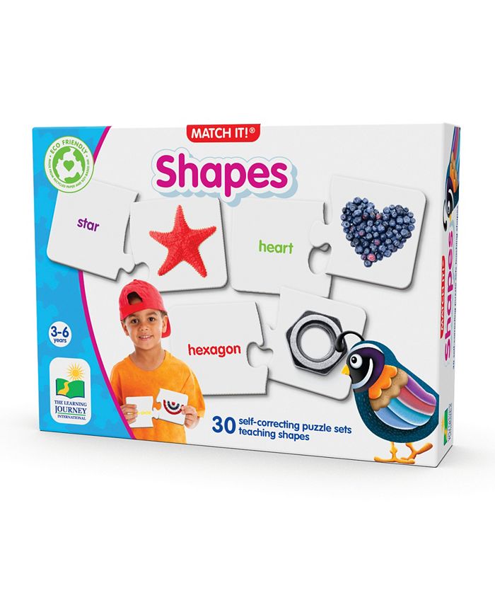 The Learning Journey Match It - Set of 30 Self-Correcting Shapes ...