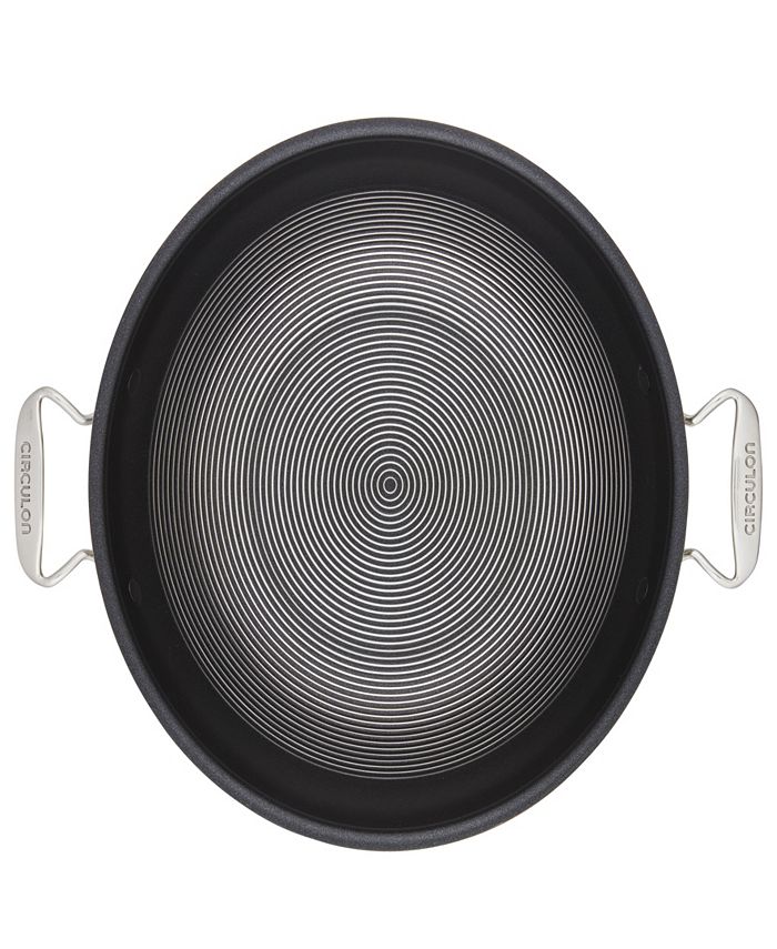 Circulon Clad Stainless Steel 14" Induction Wok with Glass Lid and ...