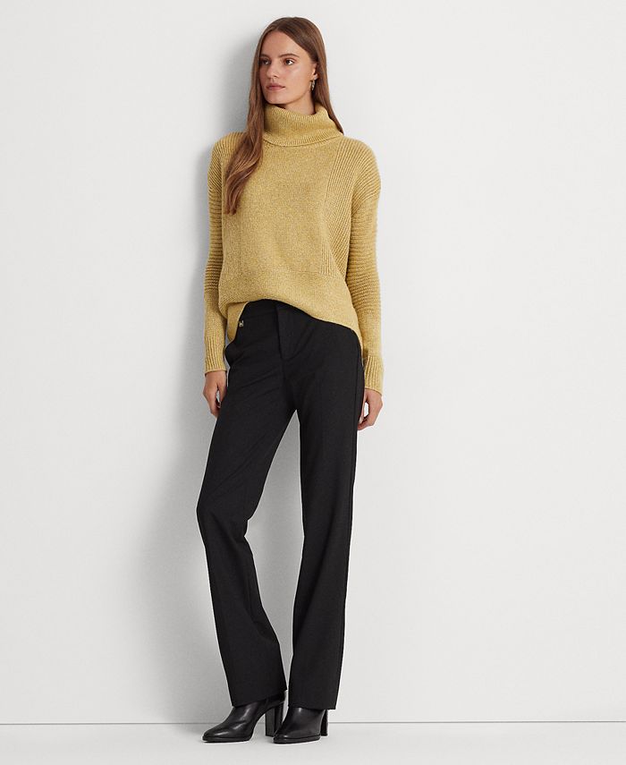 Lauren Ralph Lauren Women's Metallic Turtleneck Sweater - Macy's