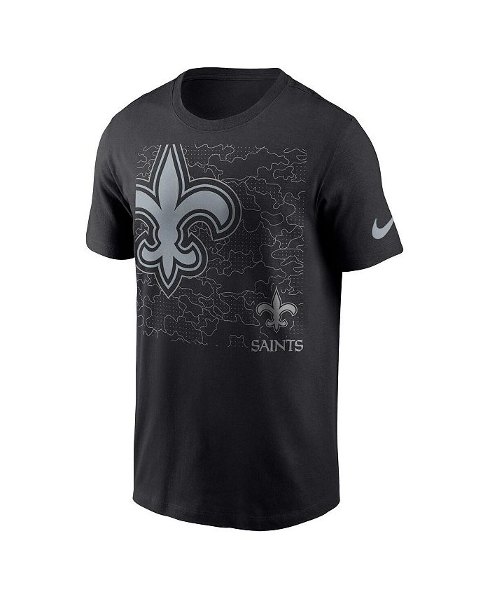 Nike Men's Black New Orleans Saints RFLCTV T-shirt - Macy's