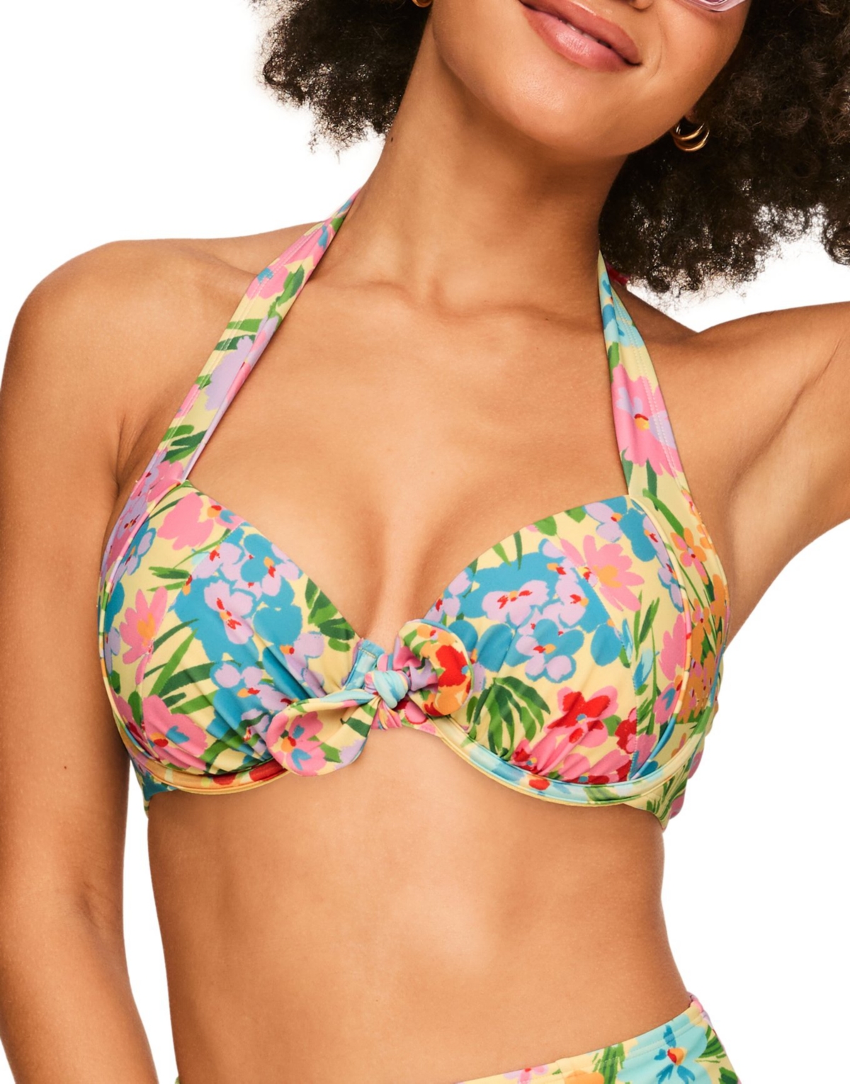 Click here for Shelby Womens Swimwear Bra - Floral orange prices