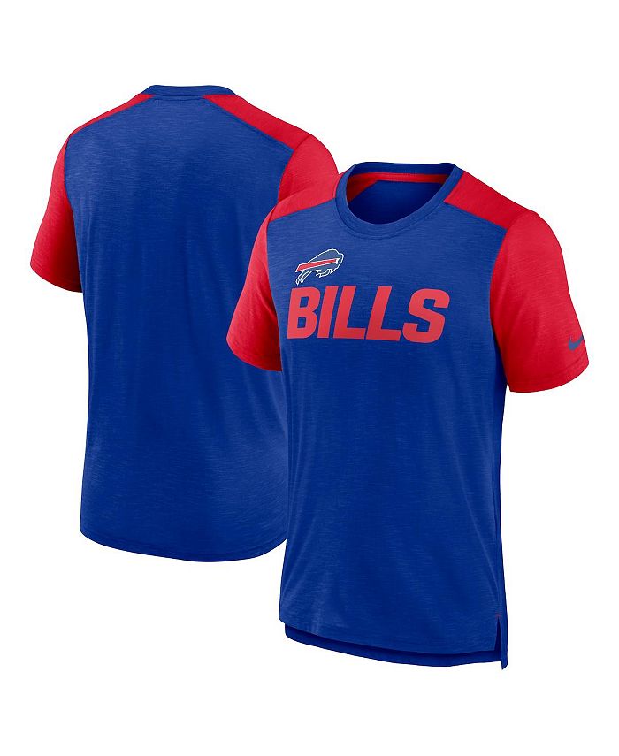 Nike Men's Heathered Royal, Heathered Red Buffalo Bills Color Block ...