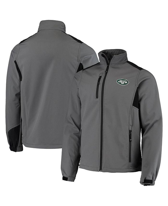 Dunbrooke Men's Charcoal New York Jets Circle Softshell Fleece Full-Zip ...