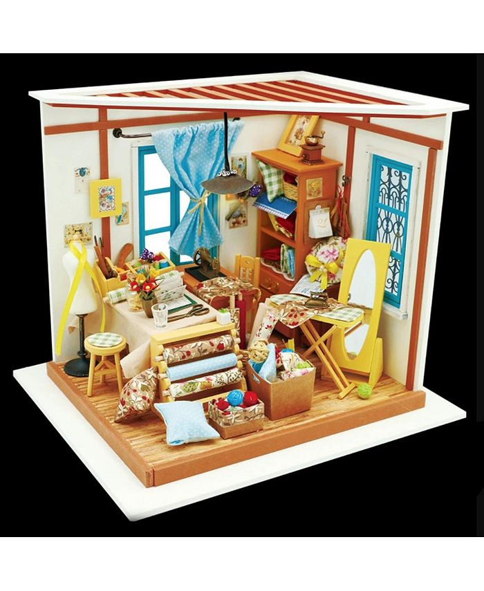 Hands Craft DIY 3D Wooden Puzzles - Miniature House: Lisa's Tailor Shop ...