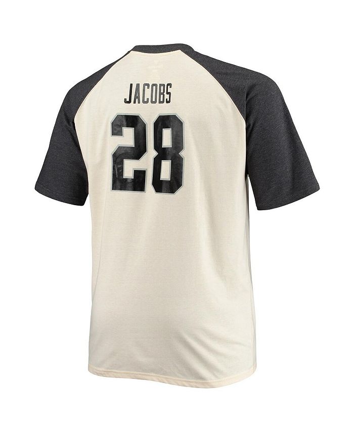 Profile Men's Josh Jacobs Oatmeal Las Vegas Raiders Big and Tall Player ...