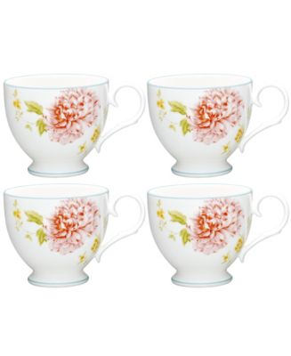 Noritake Peony Pageant Set Of 4 Cups 7 Oz. & Reviews - Dinnerware ...