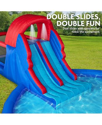 Sunny & Fun Inflatable Water Slide, Blow up Pool & Bounce House - Macy's