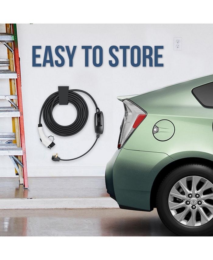 Lectron 240V 16 Amp Level 2 EV Charger with 21ft Extension Cord J1772 ...