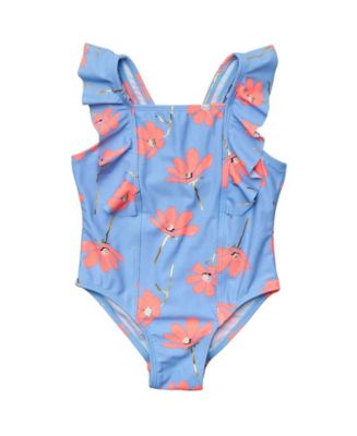 Snapper Rock Baby Girls Beach Bloom Ruffle Shoulder Swimsuit - Macy's