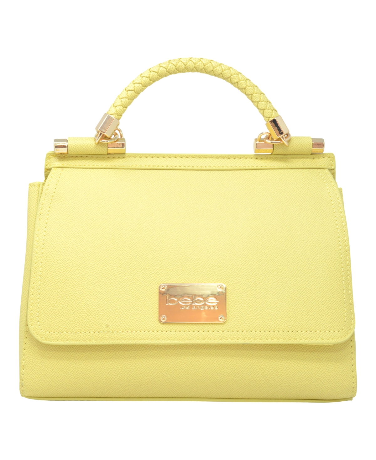 Bebe Women's Natalie Top Handle Satchel Bag In Blonde | ModeSens