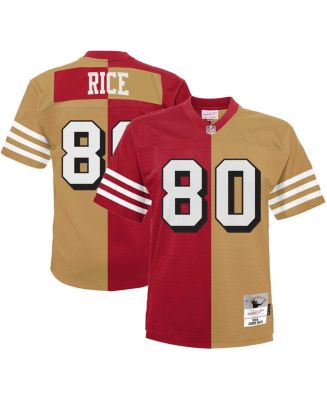 Men's Mitchell & Ness Jerry Rice Scarlet, Gold San Francisco 49ers Big ...