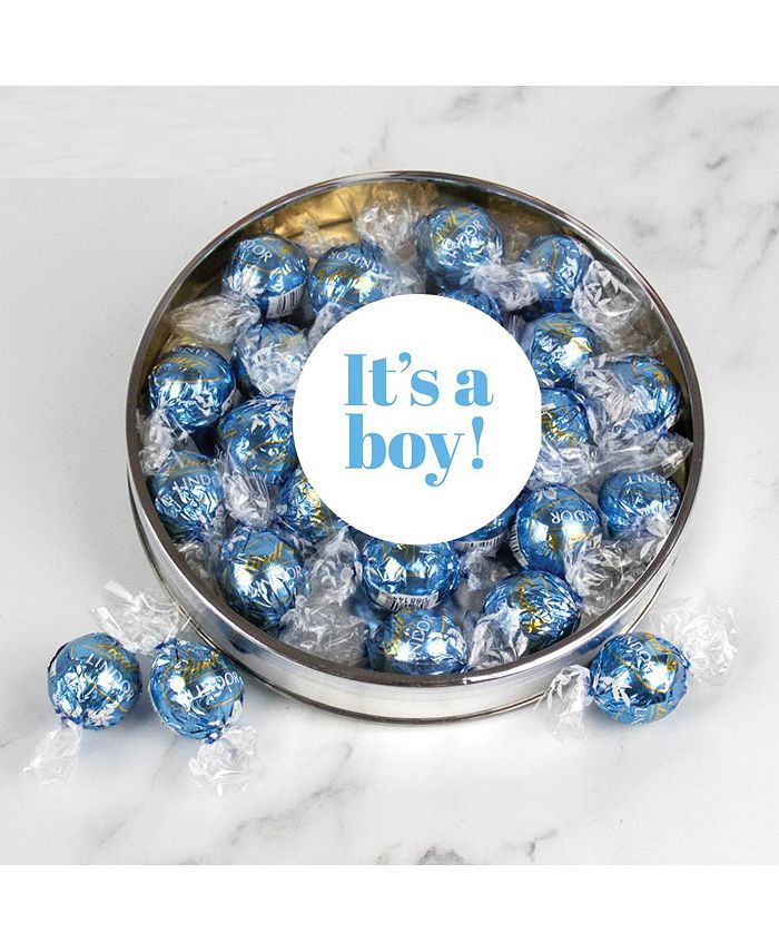 Just Candy It's a Boy Baby Shower Candy Gift Tin with Chocolate Blue ...