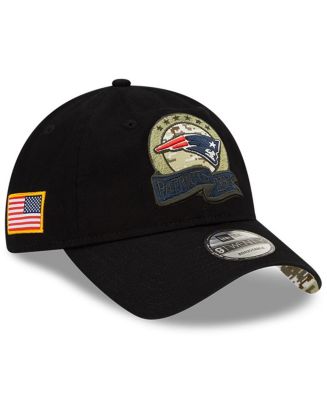 Men's New Era Black New England Patriots 2022 Salute to Service 9TWENTY ...