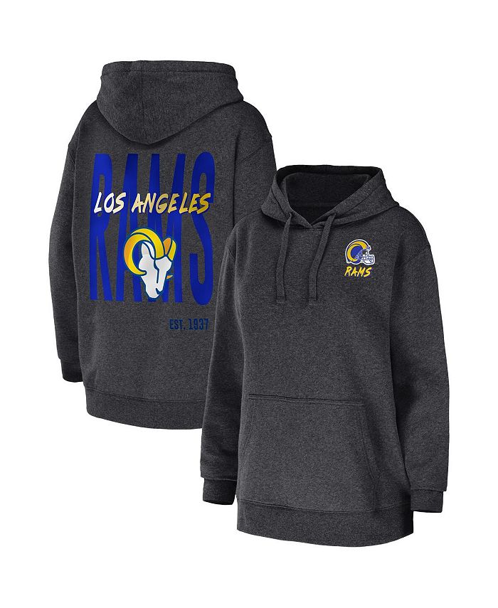 WEAR by Erin Andrews Women's Heather Charcoal Los Angeles Rams Fleece ...