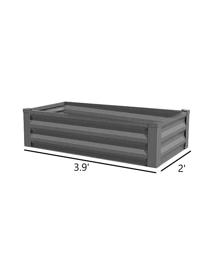 Panacea Raised Garden Bed, Antique Iron, 3.9'L x 2'W - Macy's