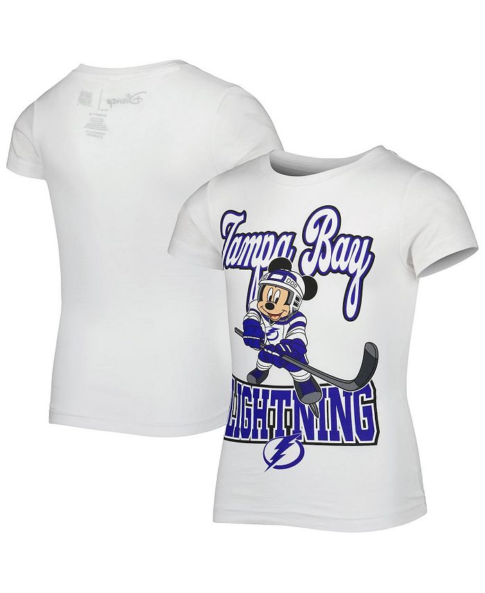 Outerstuff Girls Youth White Tampa Bay Lightning Mickey Mouse Go Team ...