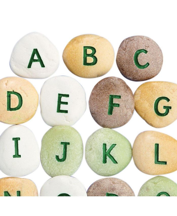 Yellow Door Uppercase Alphabet Pebbles, Set of 26 - Macy's