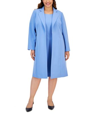 Le Suit Plus Size Sheath Dress & Long Topper Jacket - Macy's