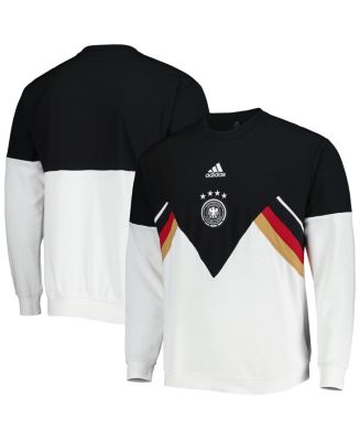 Men's adidas Black and White Germany National Team Icon Pullover ...