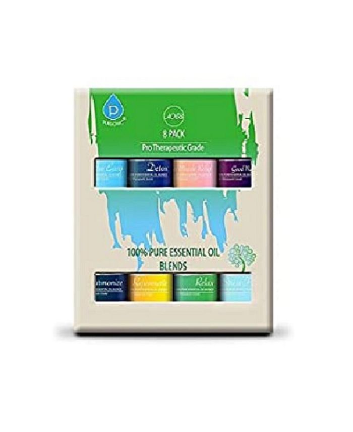PURSONIC 8 Pack 100% Pure Essential Aromatherapy Oils - Macy's