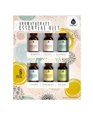 PURSONIC Essential Aromatherapy Oils - 6 Pack Gift Set - Macy's