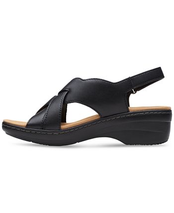 Clarks Women's Merliah Echo Slip-On Slingback Wedge Sandals - Macy's