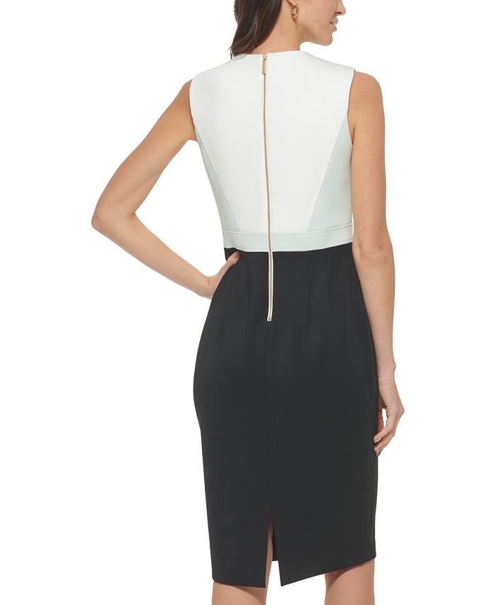 Calvin Klein Women's Colorblocked Sheath Dress - Macy's