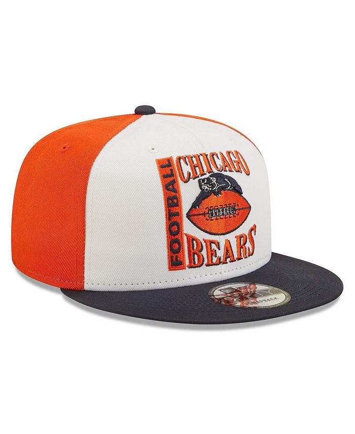 New Era Men's White, Navy Chicago Bears Retro Sport 9Fifty Snapback Hat ...