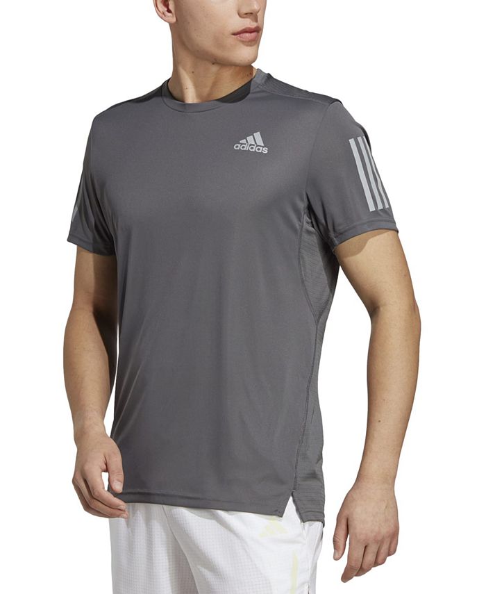adidas Men's Own the Run Short-Sleeve Running T-Shirt - Macy's