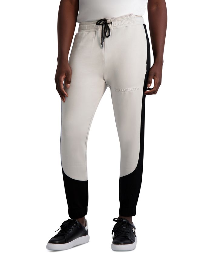 KARL LAGERFELD PARIS Men's Colorblocked Track Pants, Created for Macy's ...