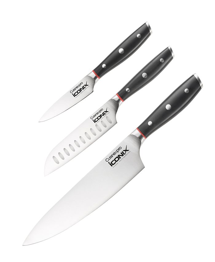 Cuisine::pro® Iconix Starter Knife Set, 3 Piece - Macy's