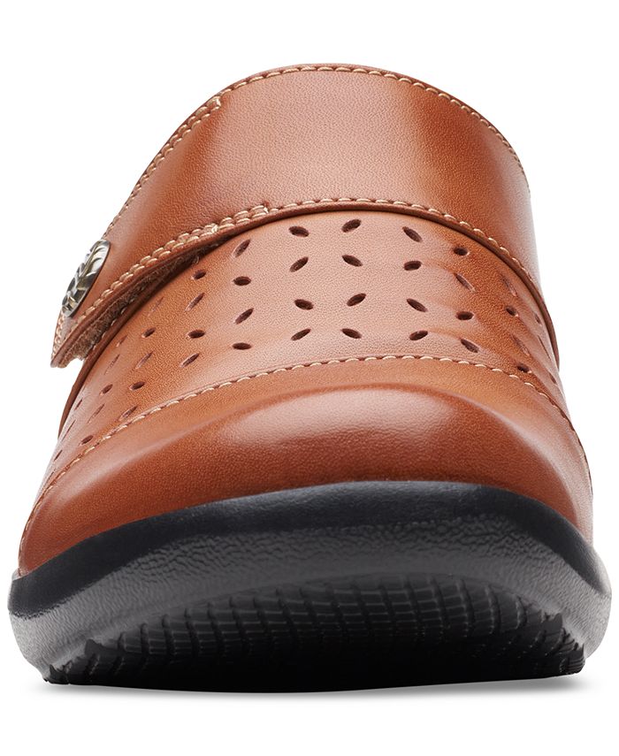 Clarks Women's Angie Maye Perfed Strapped Comfort Clogs - Macy's