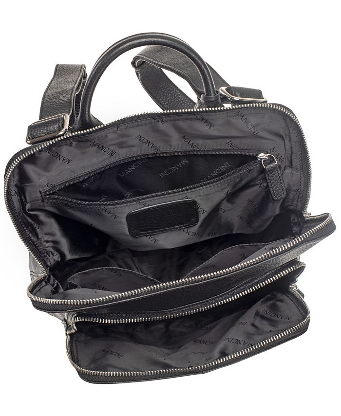 Mancini Women's Pebbled Brigette Backpack - Macy's
