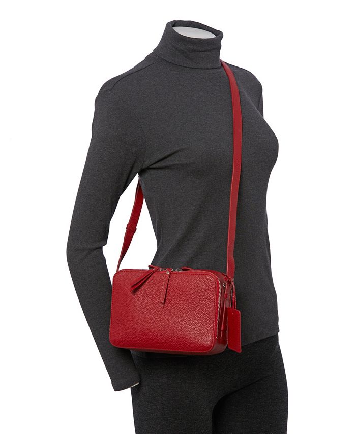 Mancini Women's Pebbled Rachel Camera Style Crossbody Handbag - Macy's