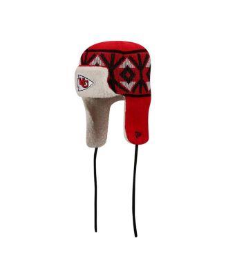 Men's New Era Red Kansas City Chiefs Knit Trapper Hat - Macy's